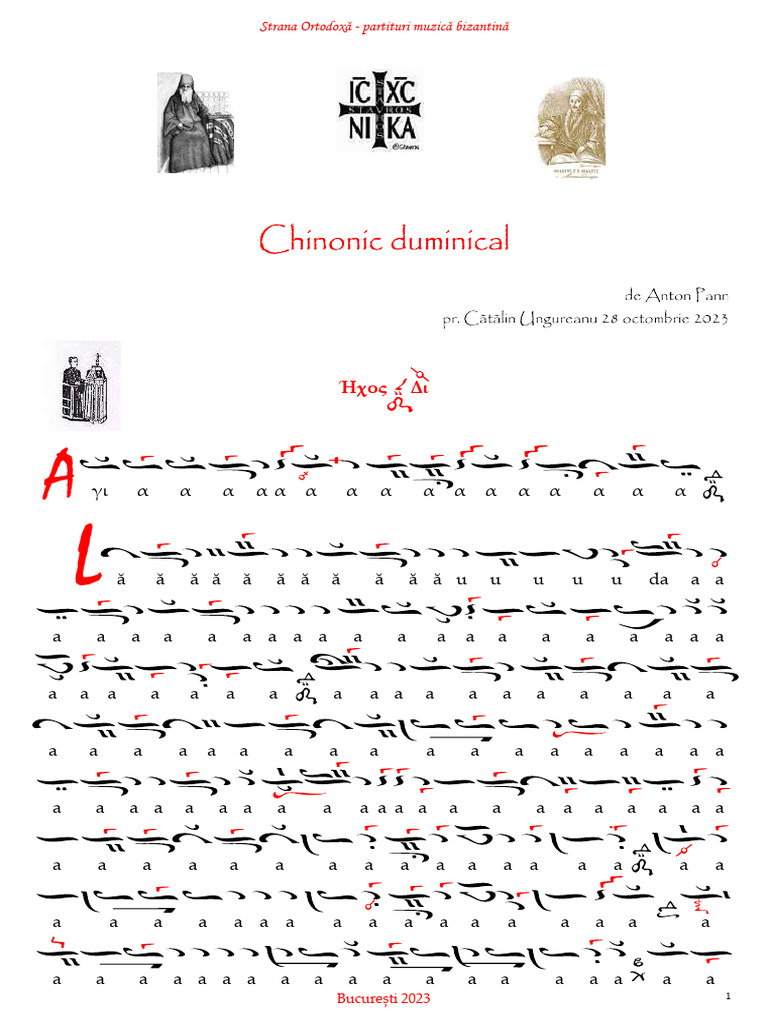 Chinonic - Duminical - GL - 4 - Aghia - de - Anton - Pann - @stavros v1 | PDF
