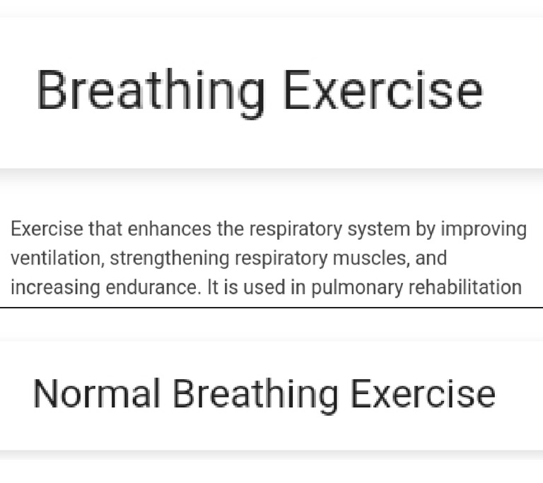 Breathing Exercises | PDF