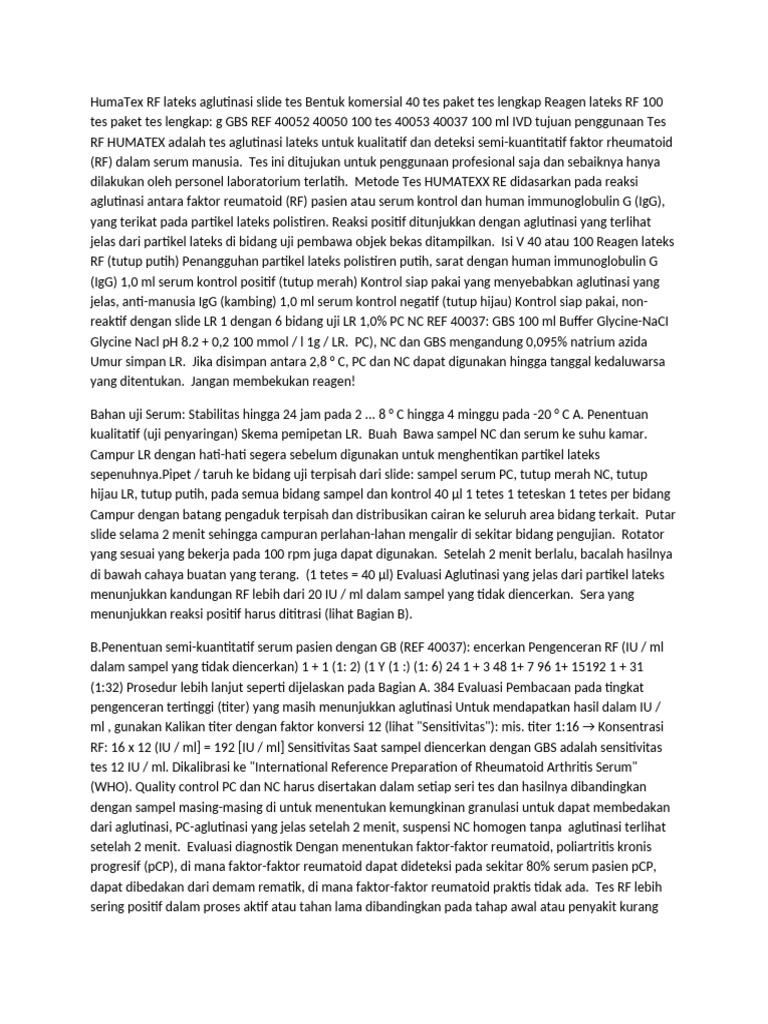 HumaTex RF Latex objek-WPS Office | PDF