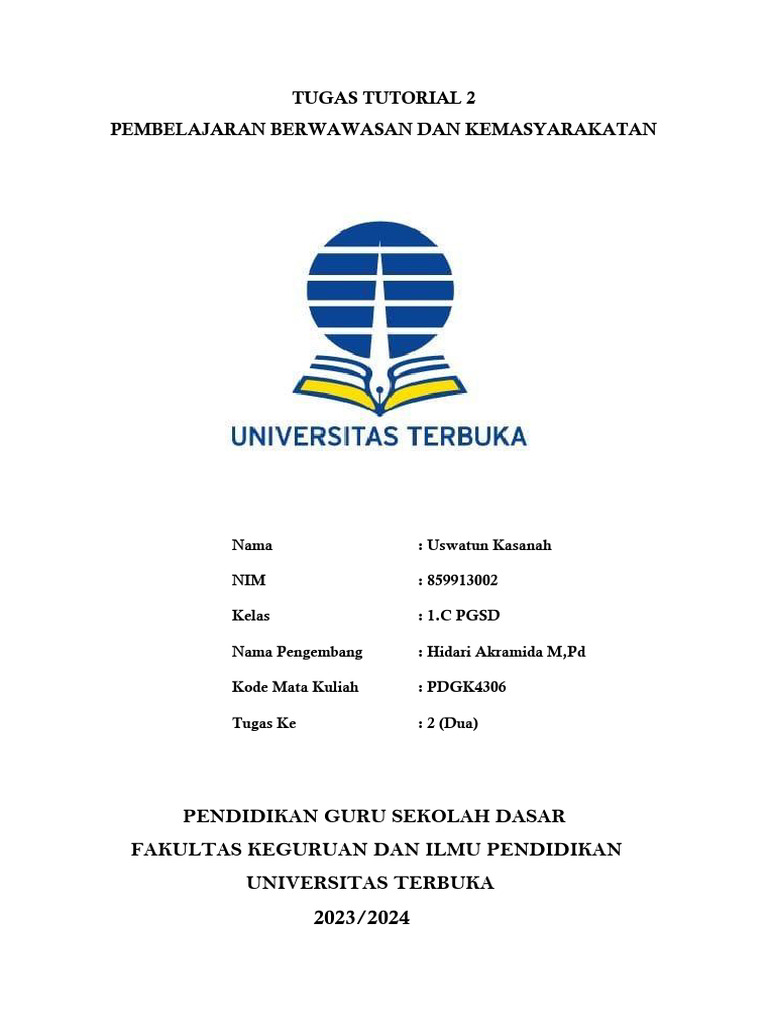 Tugas Tutorial 2 PBK | PDF