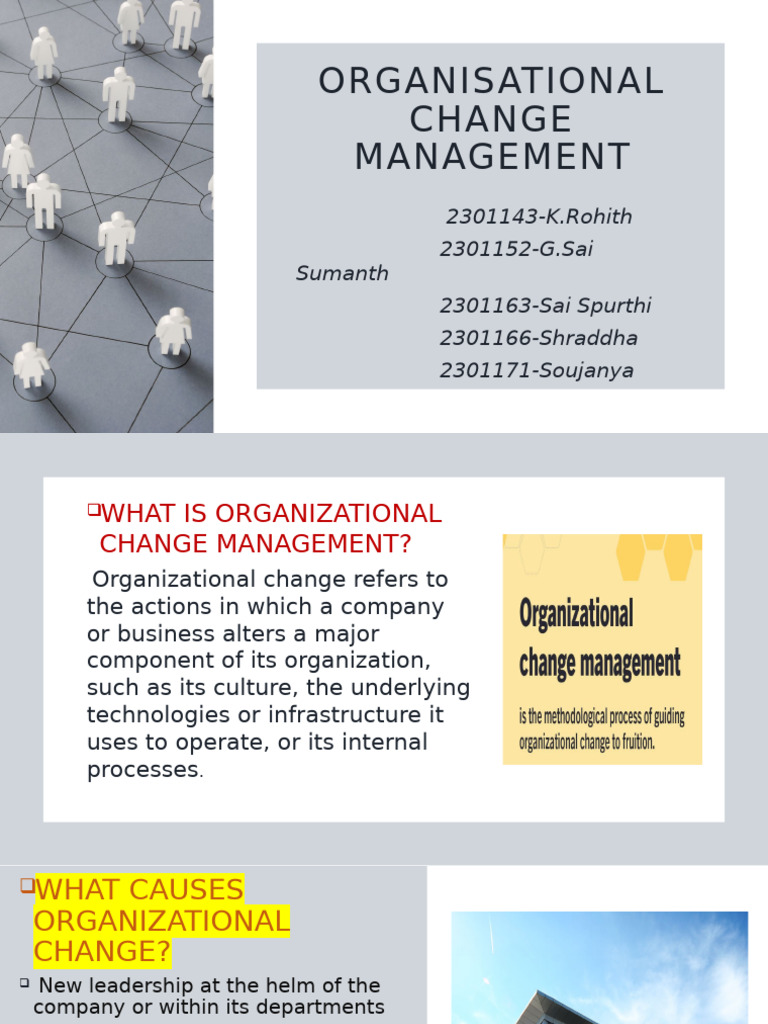 Organisational Change Management | PDF