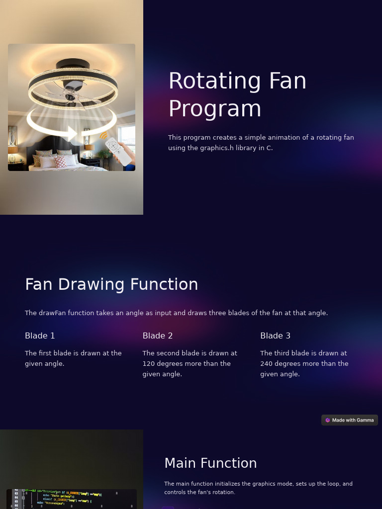 Rotating Fan Program | PDF