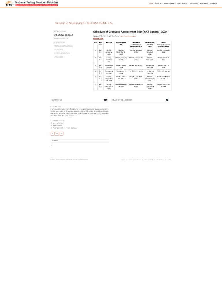 NTS ™ - Pakistan | PDF