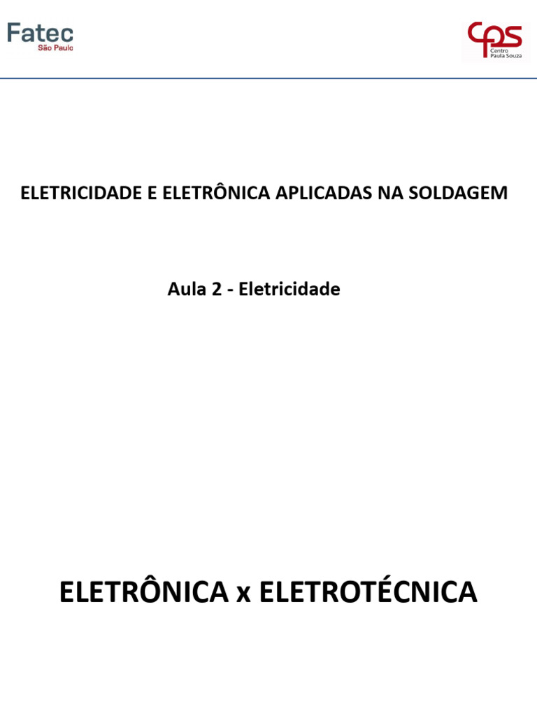 Aula 2 - Eletricidade | PDF
