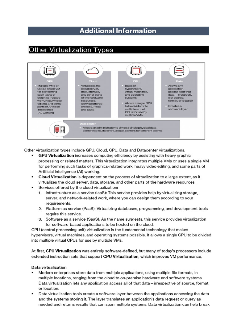 Virtualization Types | PDF