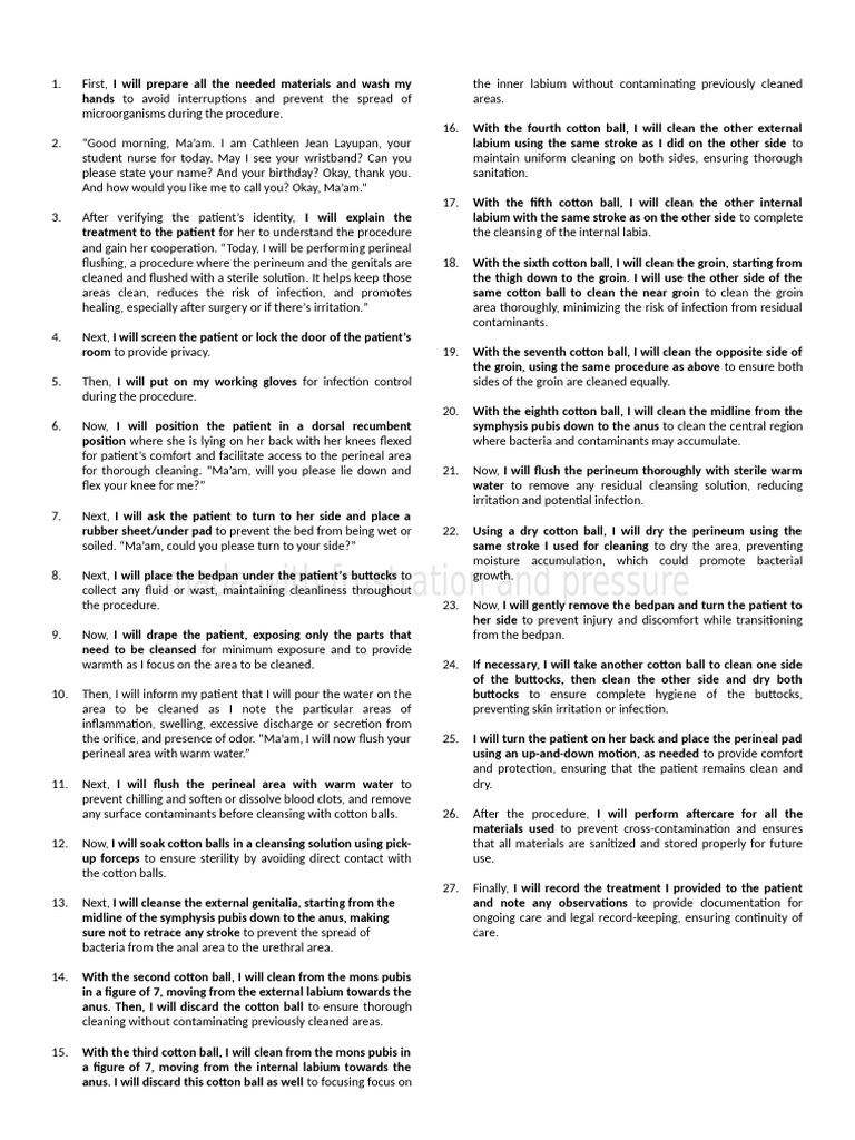 Perineal Flushing Hehehe | PDF