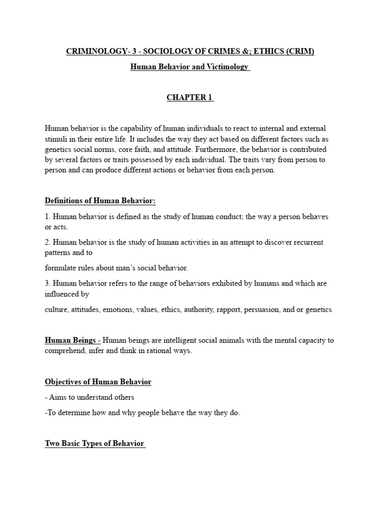 Crim 3 Chapter 1 | PDF