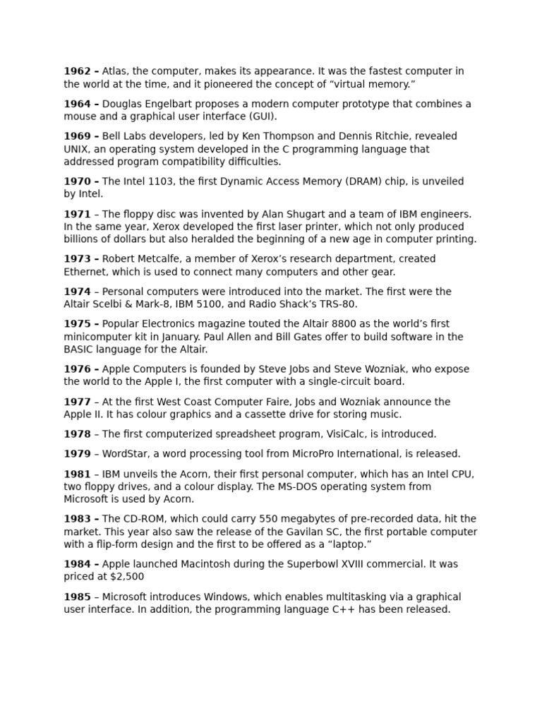 HISTORY OF COMPUTERS 3 | PDF