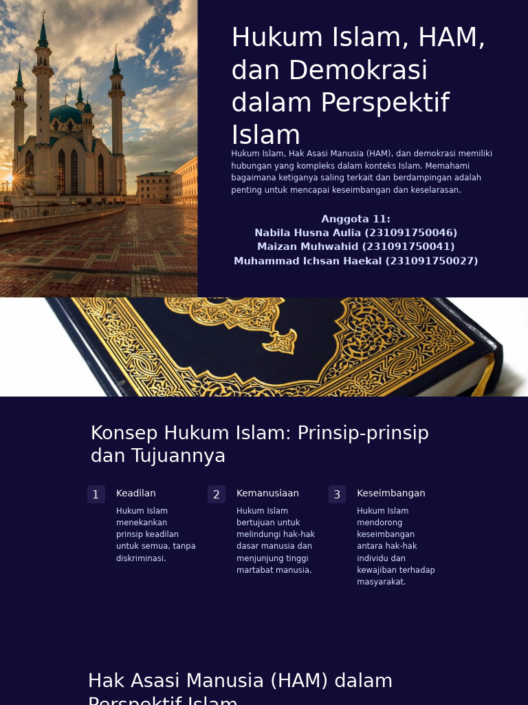 Hukum Islam HAM Dan Demokrasi Dalam Perspektif Islam | PDF