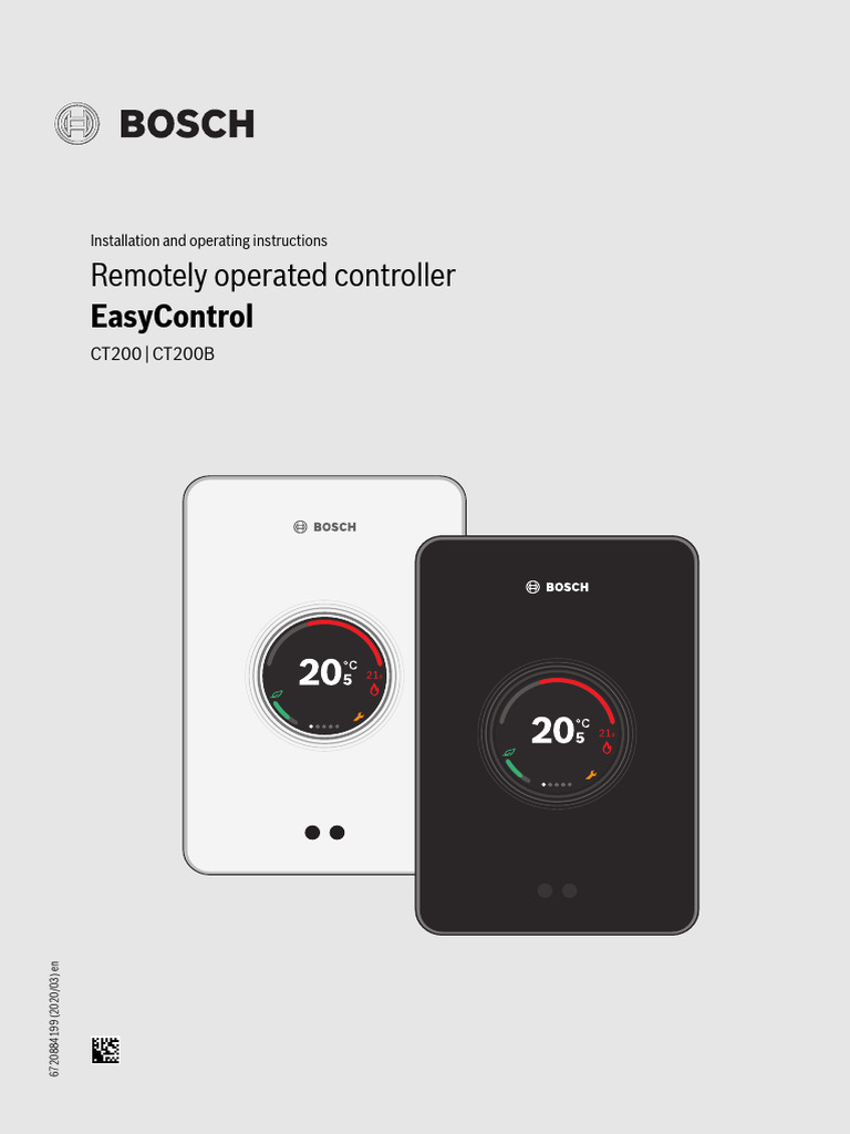 Bosch EasyControl ct200 - en | PDF