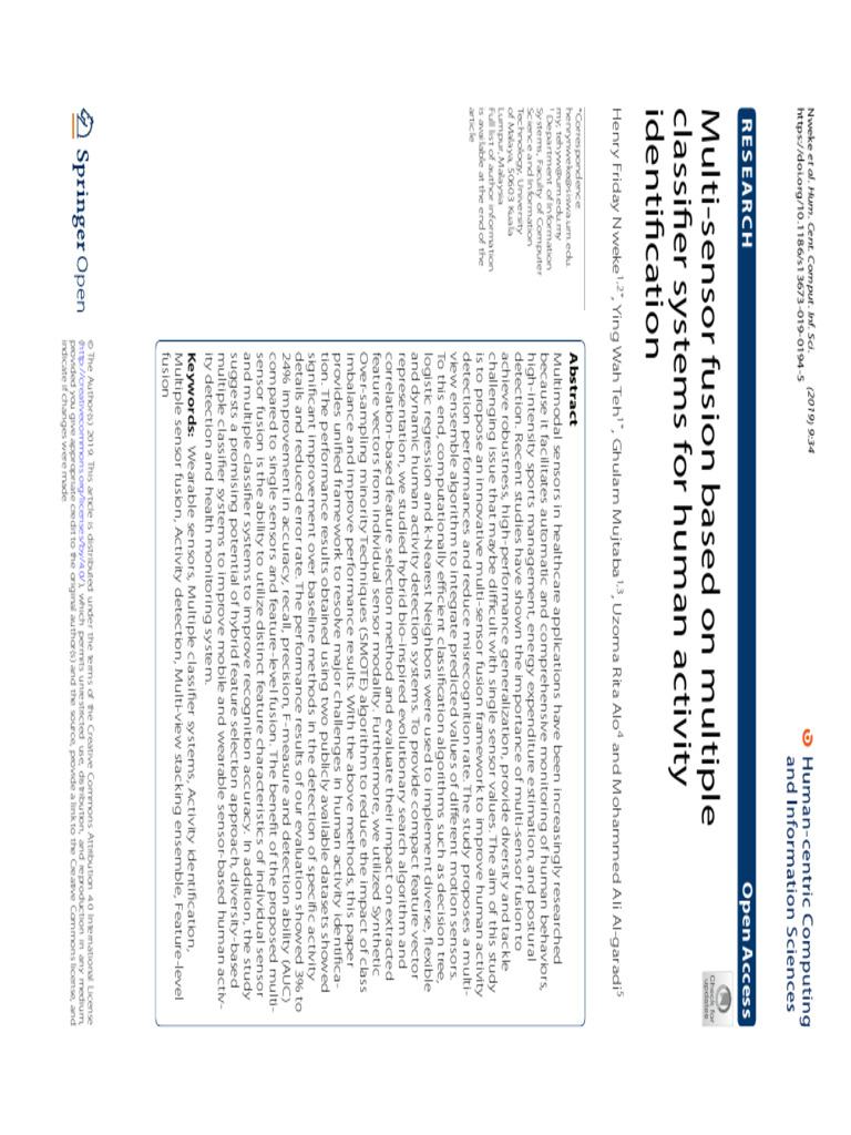 Multi Sensor Fusion Based On Multiple - Rotated | PDF