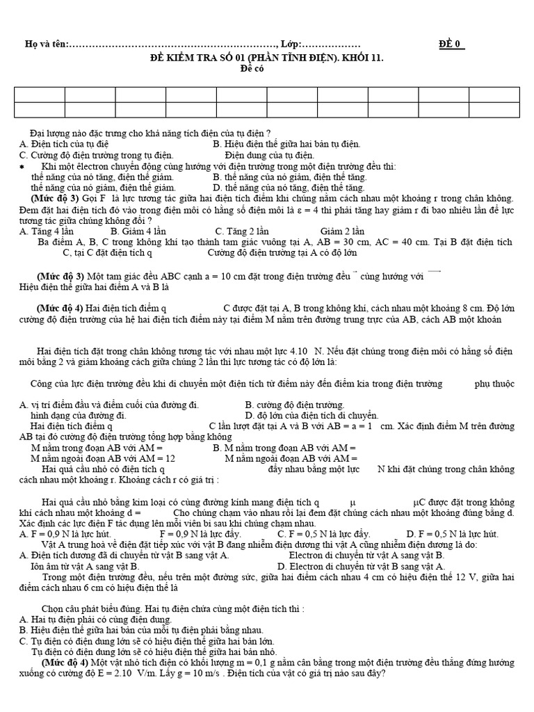 On Tap (Khoi 11, Giua HKII, 23 - 24) (De 02) (Ban In) | PDF