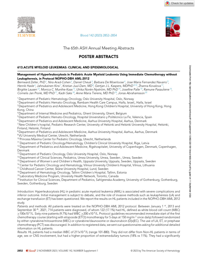 The 65th ASH Annual Meeting Abstracts | PDF