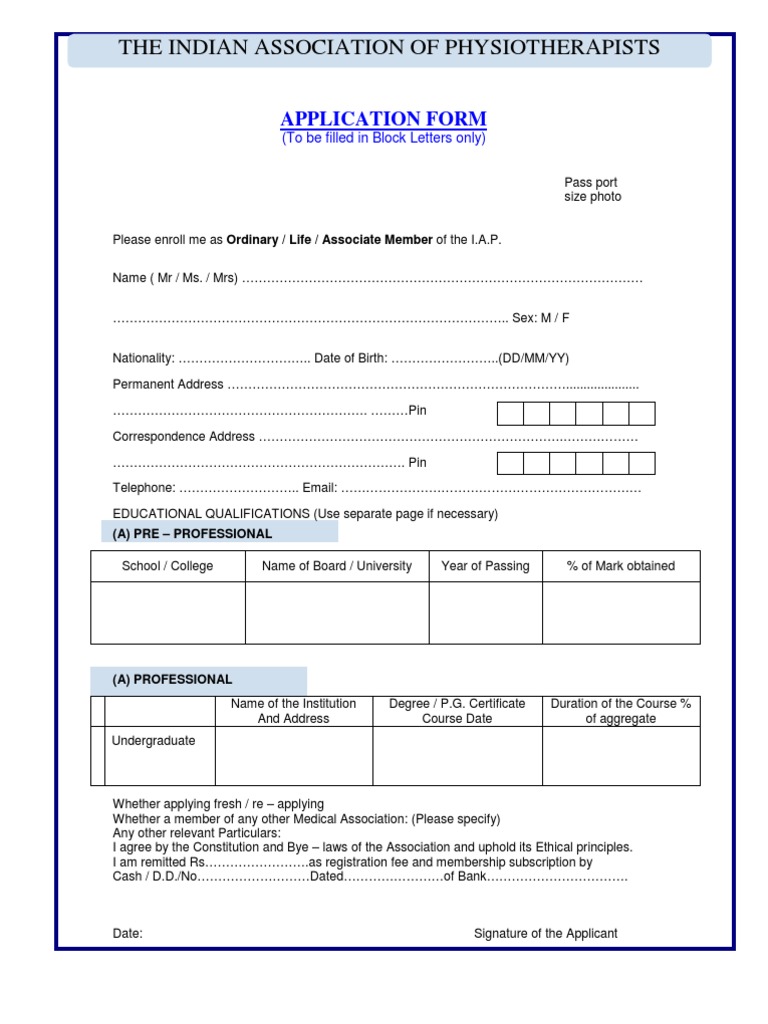 Iap Application Form | Download Free PDF | Government | Business