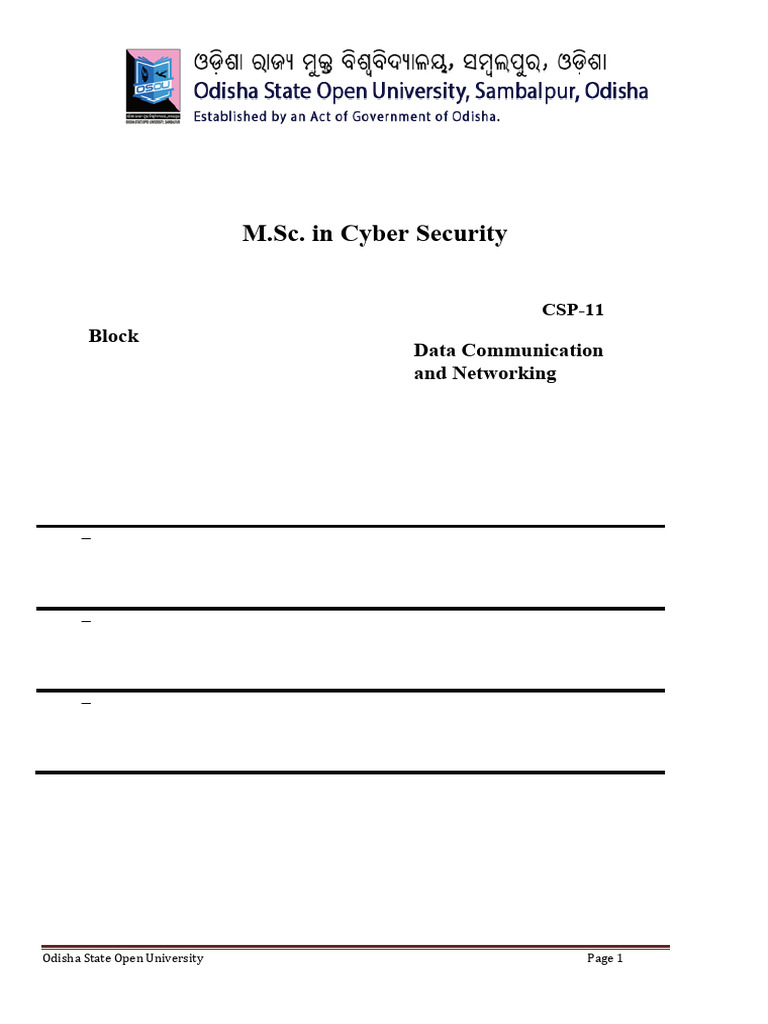 CSP 11 Block 01 | PDF