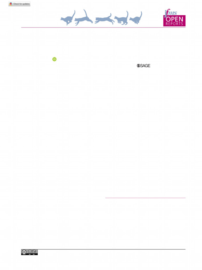 Andre Et Al 2020 Feline Infectious Peritonitis Virus Associated ...