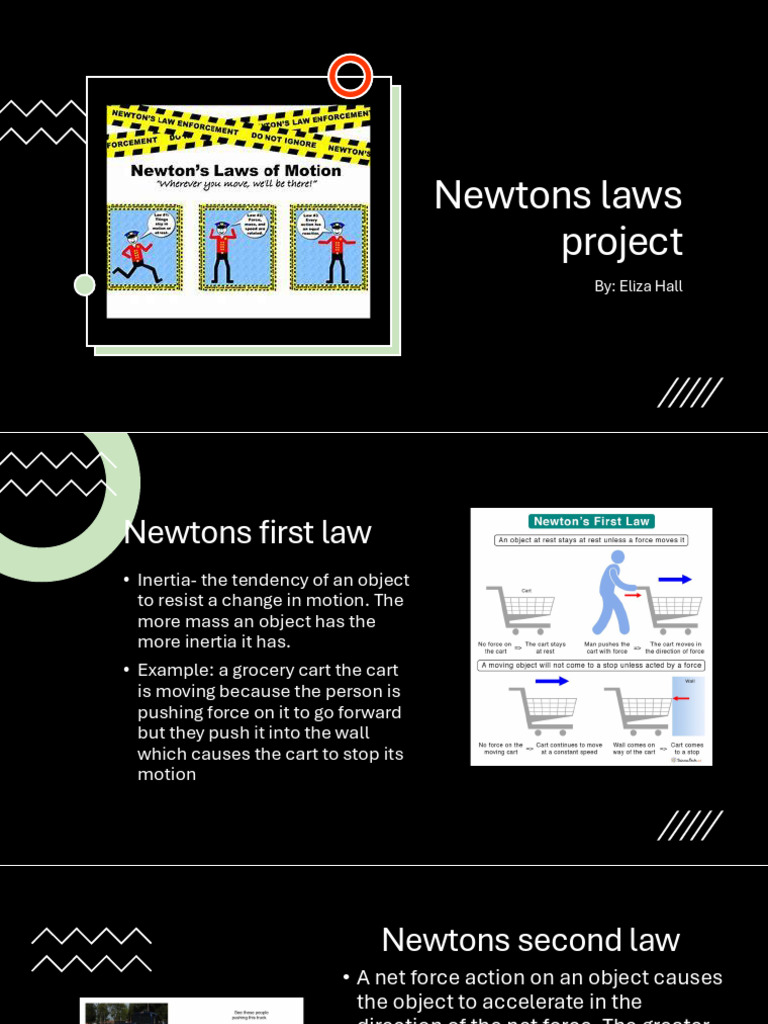 Eliza's Newtons Laws Project | PDF