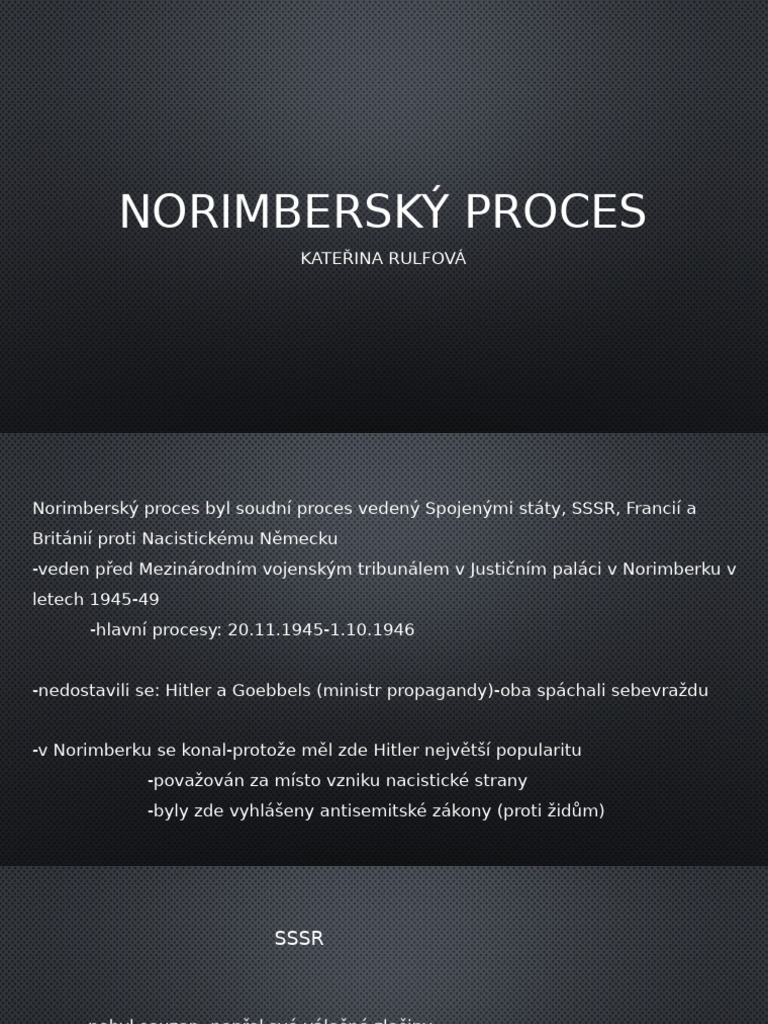 Norimberský Proces | PDF