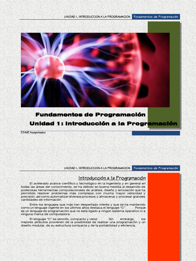 ° Apuntes Fundamentos de Programacion Unidad 001 | PDF