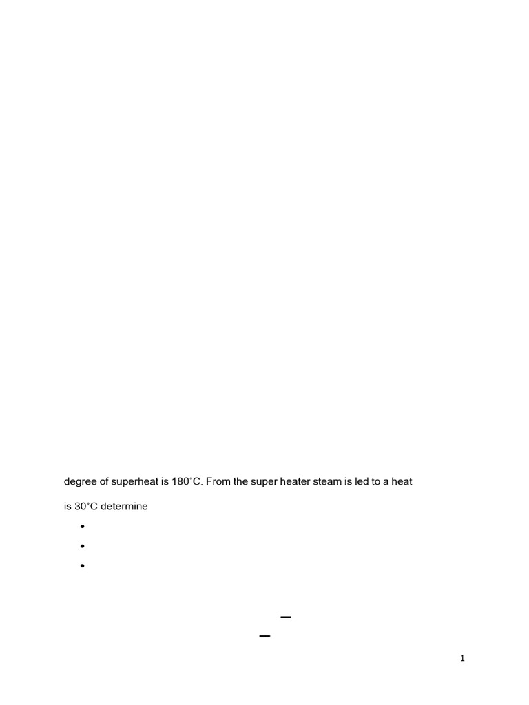 Properties of Steam Practice Numericals | PDF