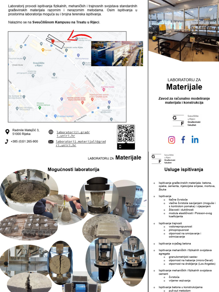 Lab Brosura - Laboratorij Za Materijale 2 | PDF
