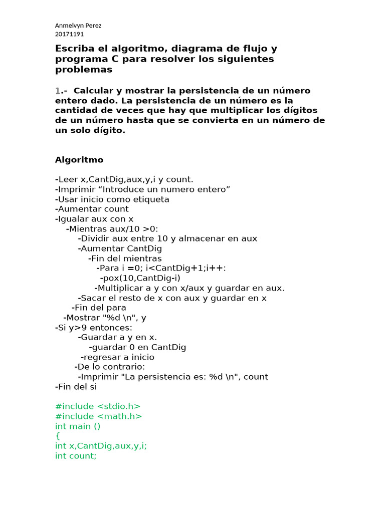 2 Practica Algoritmos | PDF | Algoritmos | Informática