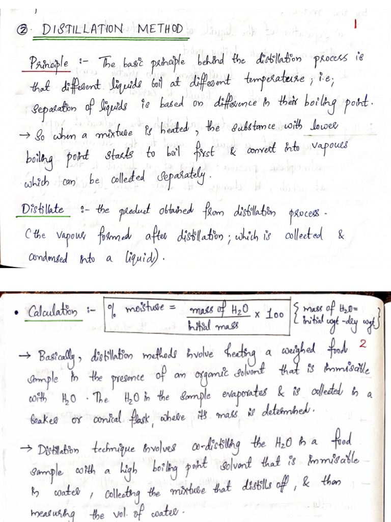 Distillation Methods | PDF