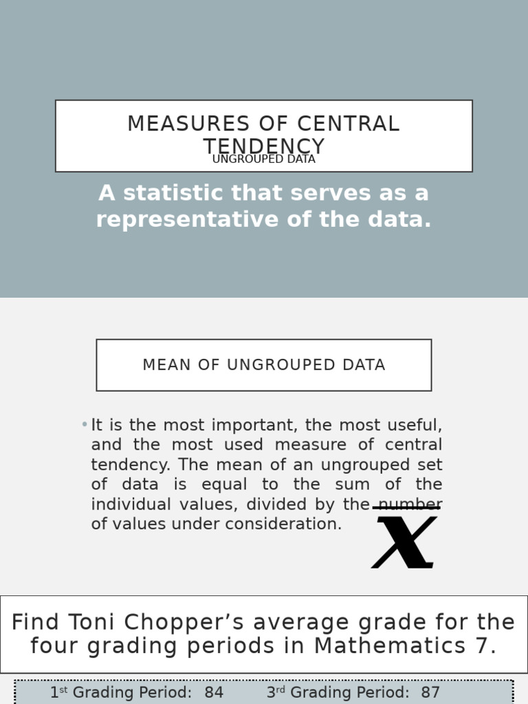 4.4Measures-of-Central-Tendency | PDF