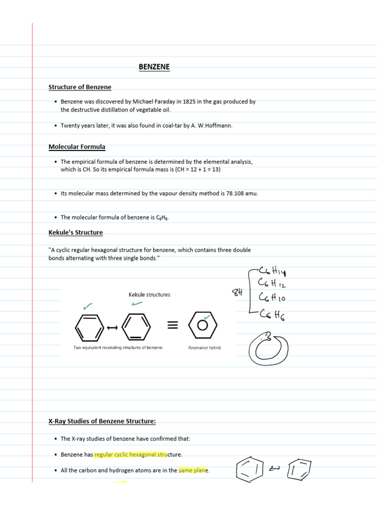 Chemistry Of Benzene | PDF