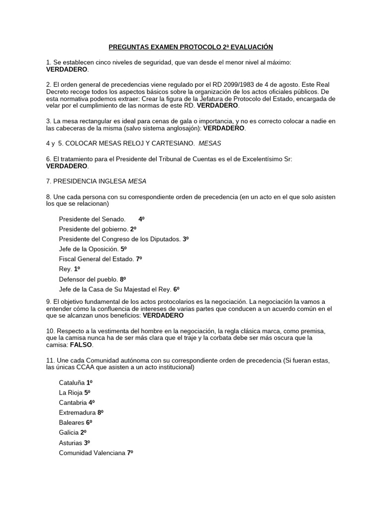 Preguntas Examen de Protocolo y RP (2º EVALUACIÓN) - 1 | PDF
