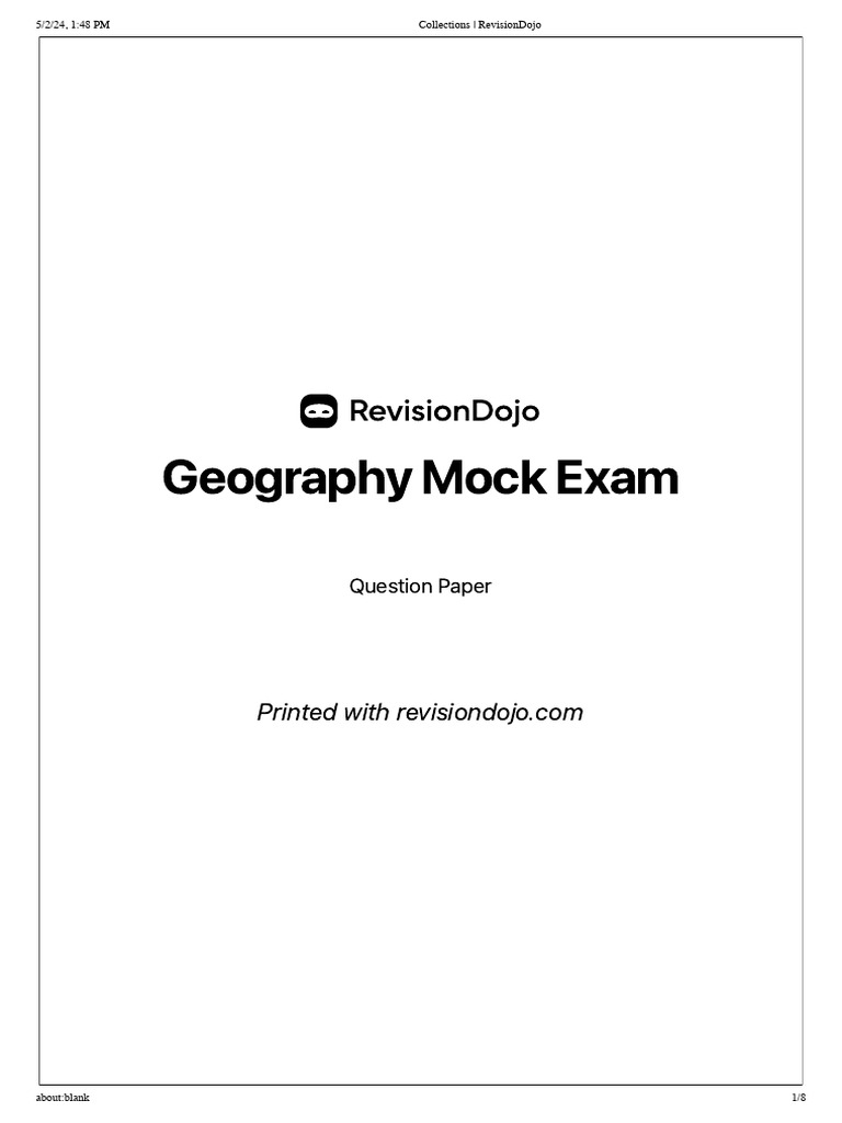 IB Geography SL Practice Questions | PDF | Glacier | Teaching Methods ...