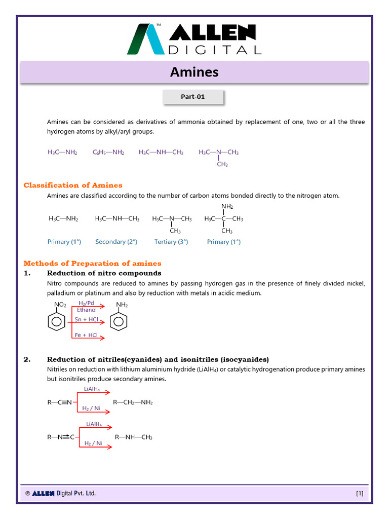AMINES | PDF