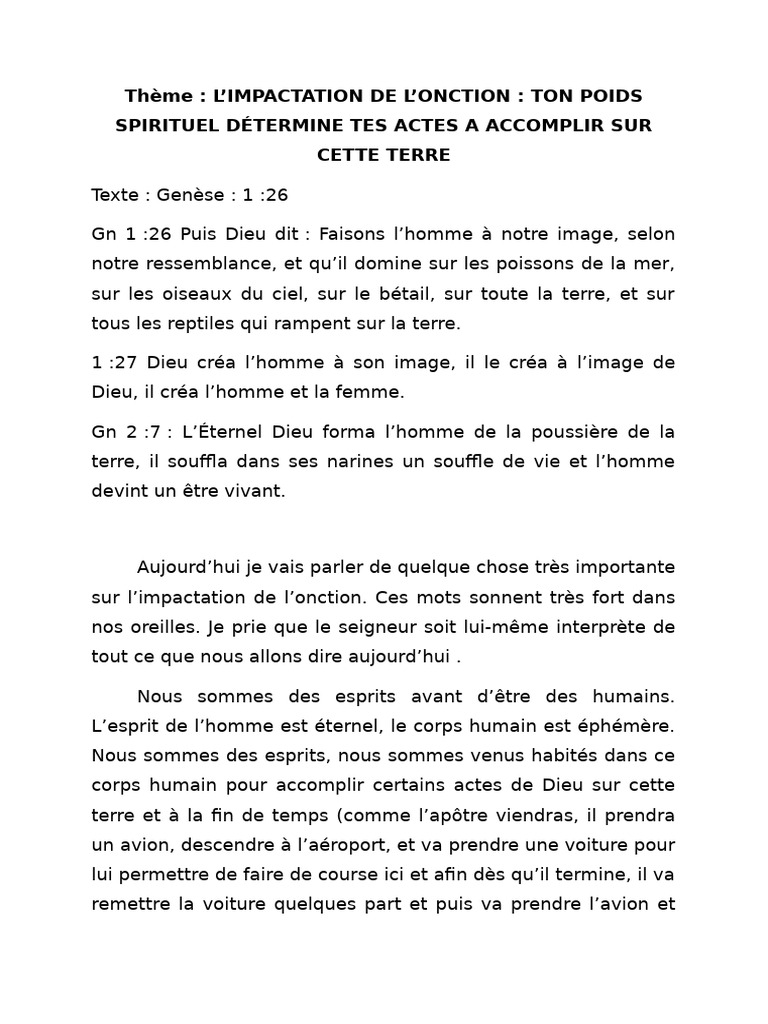 Impactation de L'onction | PDF