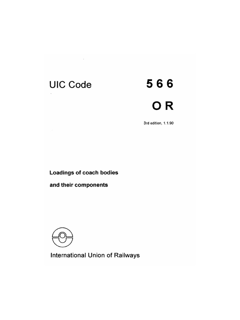 Uic 566 | PDF