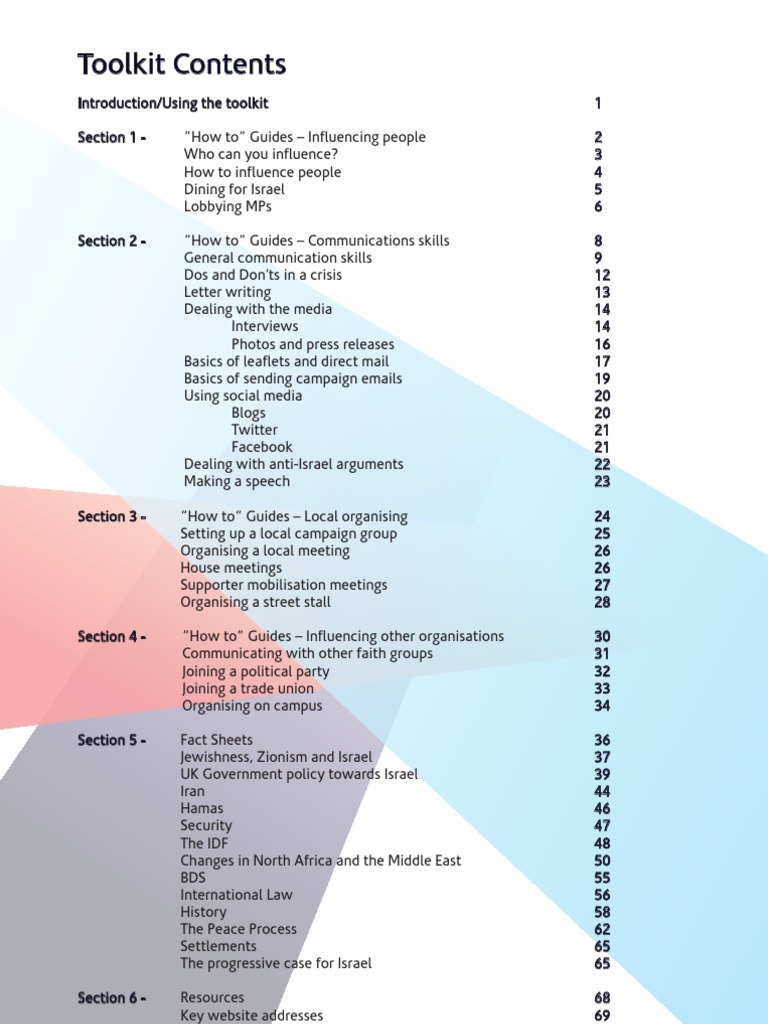 Israel's Hasbara Toolkit | PDF | Blog | Persuasion
