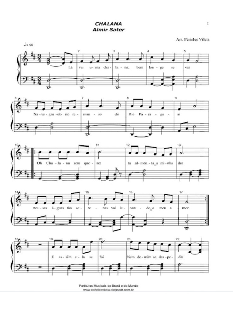 Chalana - Almir Sater | PDF