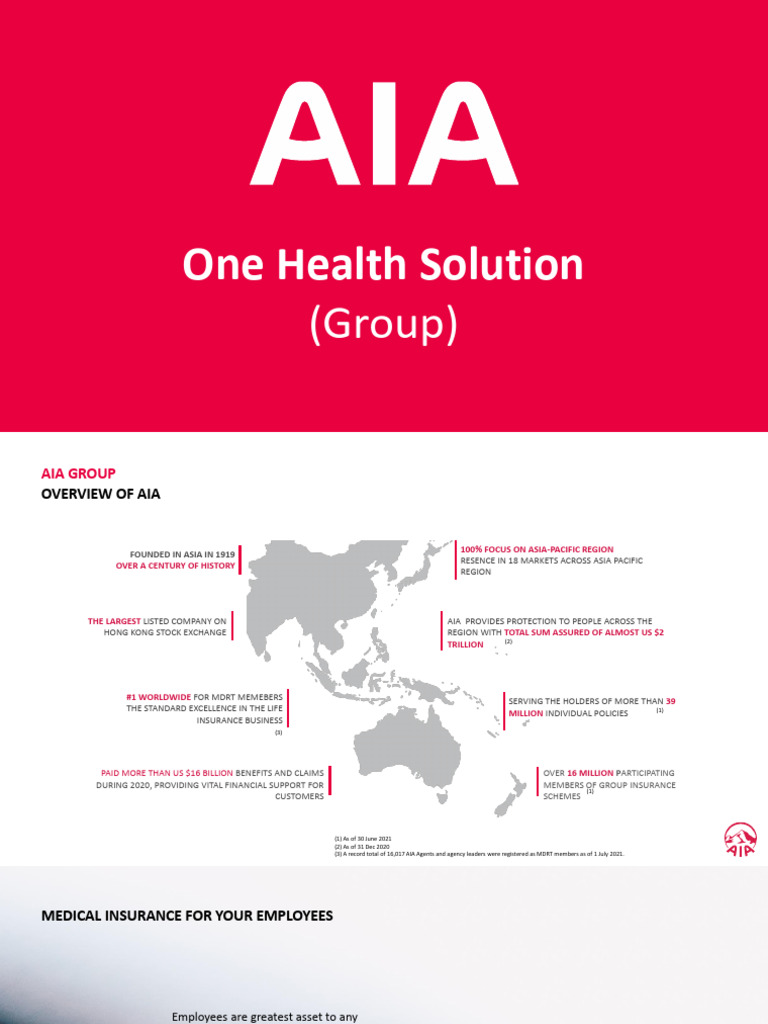 AIA One Health Solution - Group | PDF