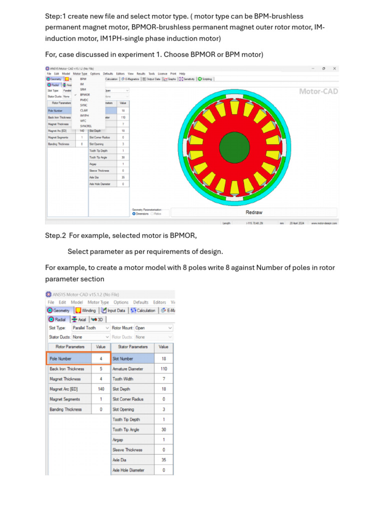 Modelling of Outer Rotor BLDC Motor For Two Wheeler | PDF