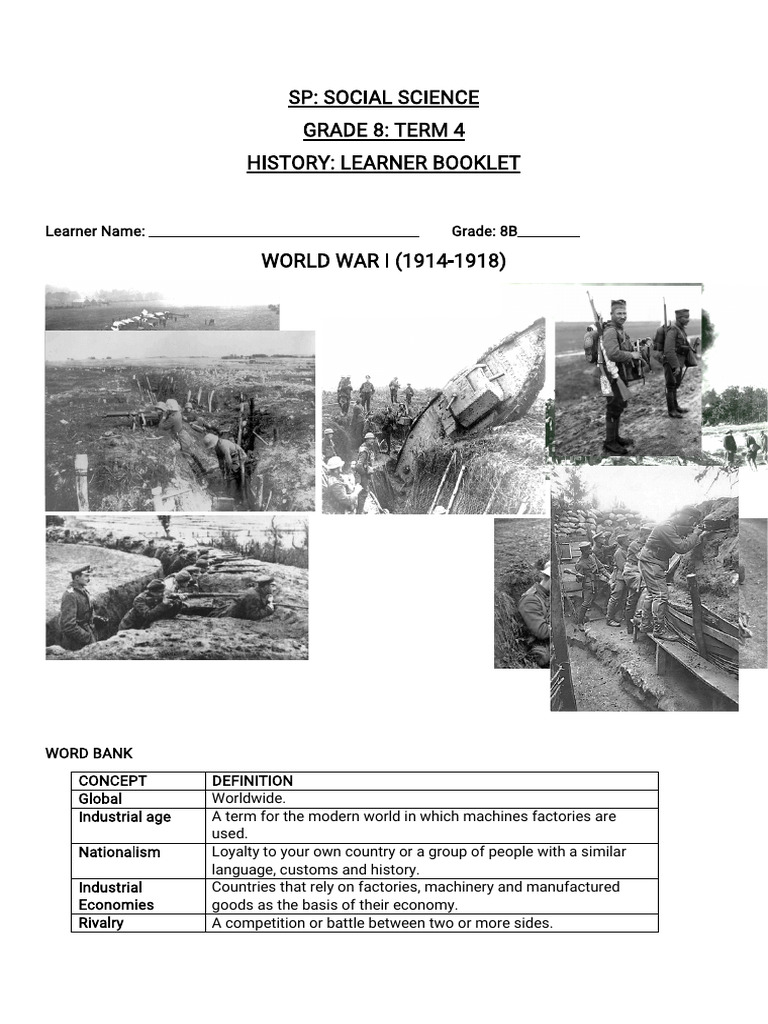 Causes of World War I for Grade 8 | PDF | Suffragette | Politics