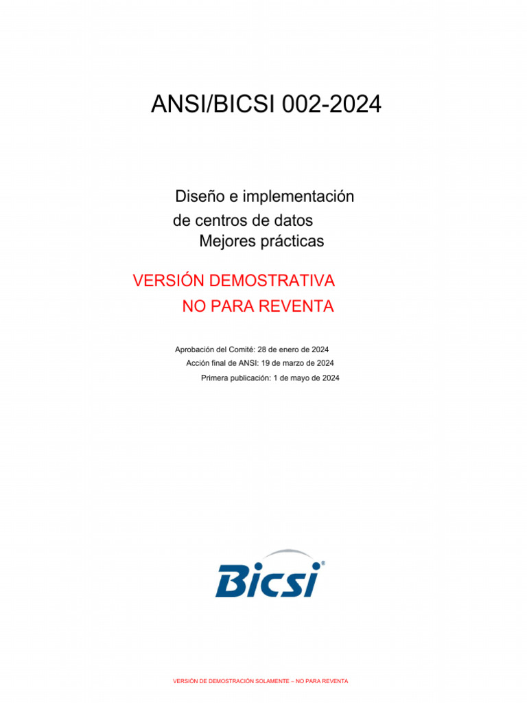 Ansi - Bicsi 002-2024 (Spanish) | PDF