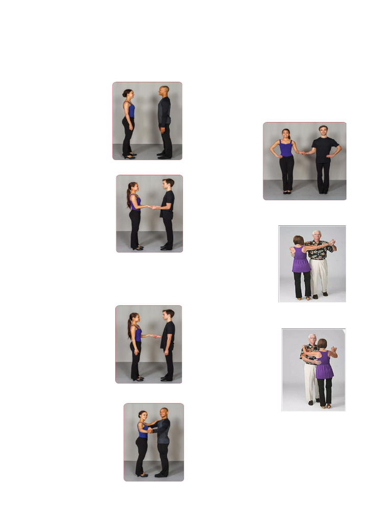 Basic Positions and Steps in Social Dancing | PDF