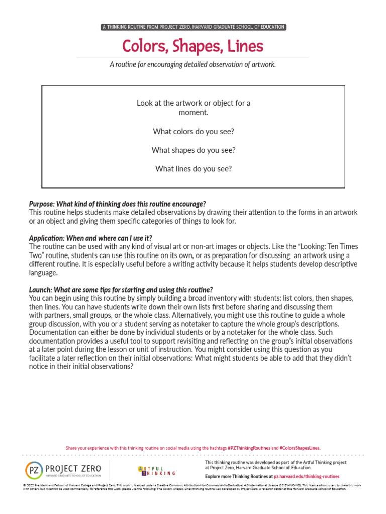 Colors Shapes Lines - 2 | PDF