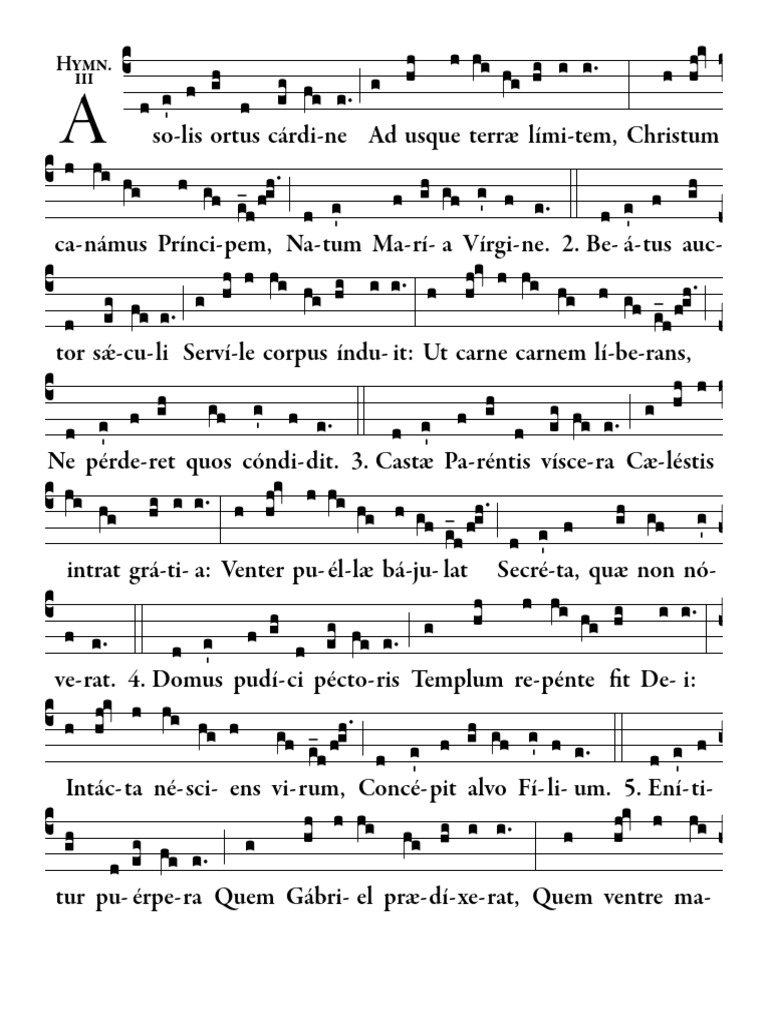 A Solis Ortus Cardine | PDF