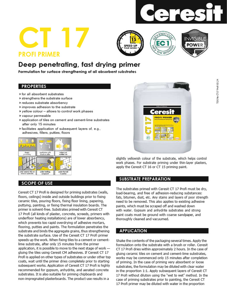 Ceresit CT17 TDS | PDF