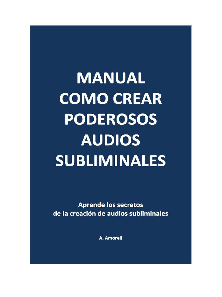 Guia para Editar Audios Subliminales | PDF