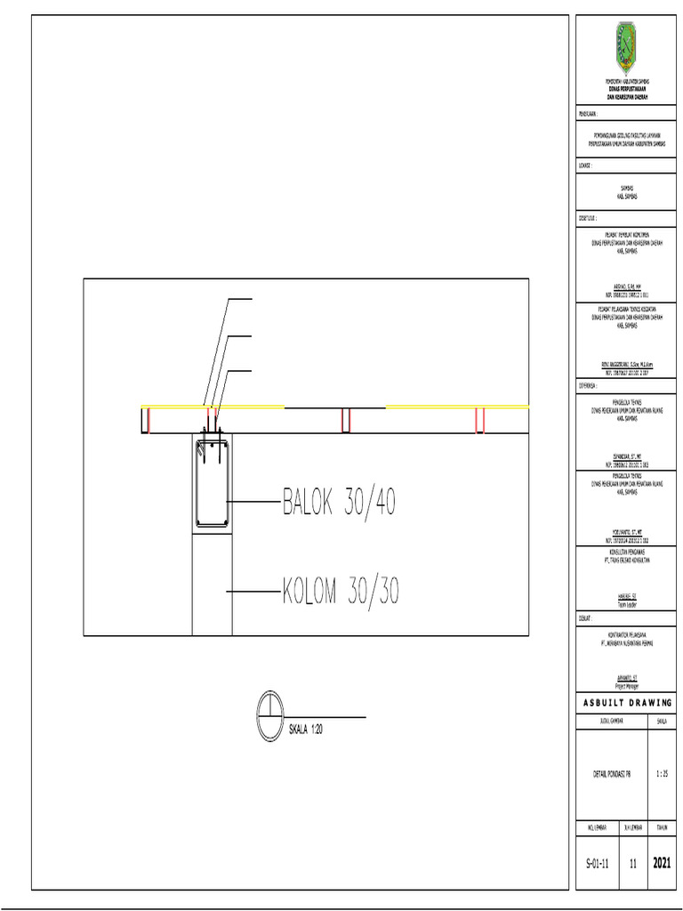 Detail C: Atap Acrylic Tebal 10Mm Besi Hollow Galvanis Uk. 5X10Mm Di ...