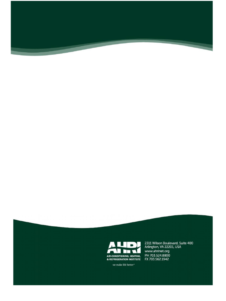 AHRI Standard 551-591 2020 (SI) With Addendum 1 | PDF