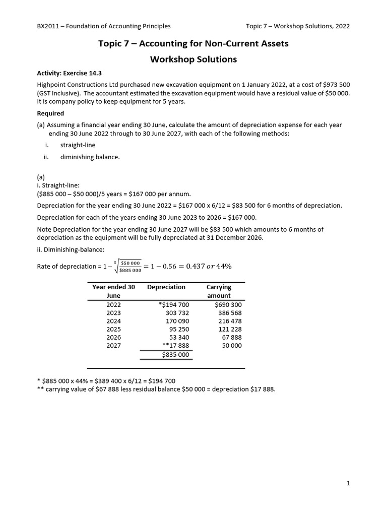 BX2011 Topic07 Workshop Solutions 2022 | PDF