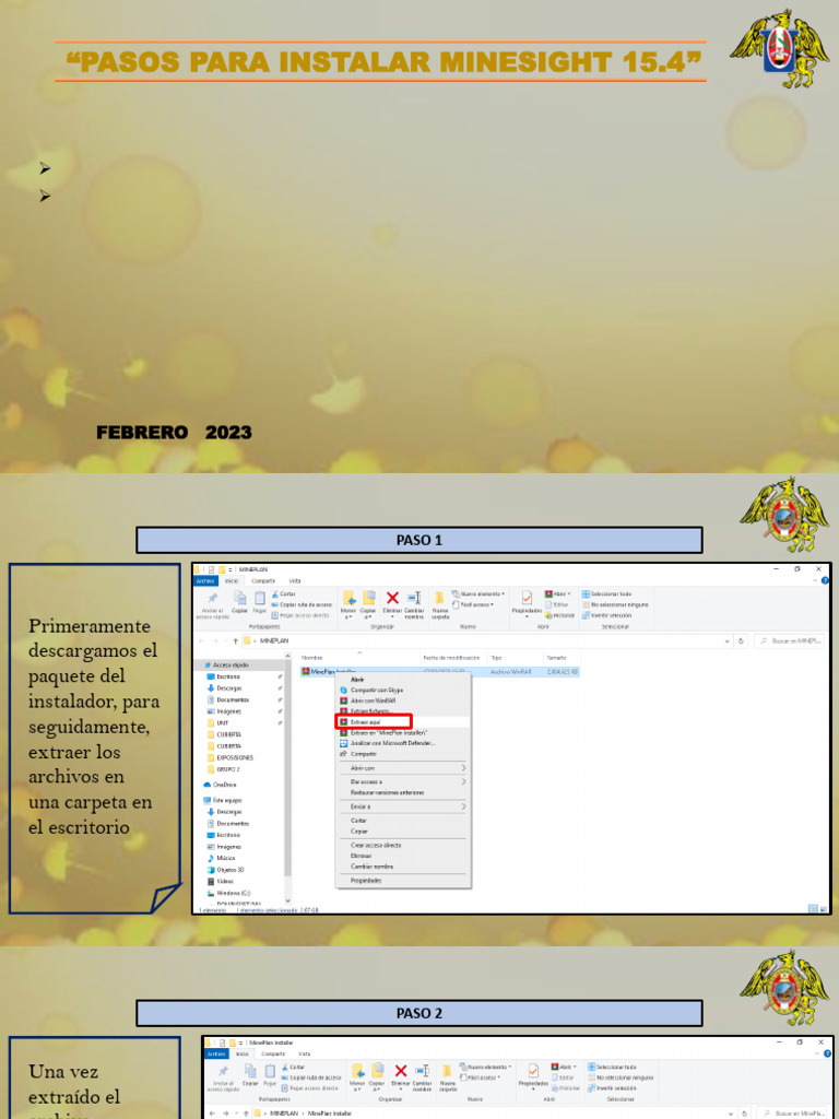 Pasos para Instalar Minesight | PDF | Science & Mathematics