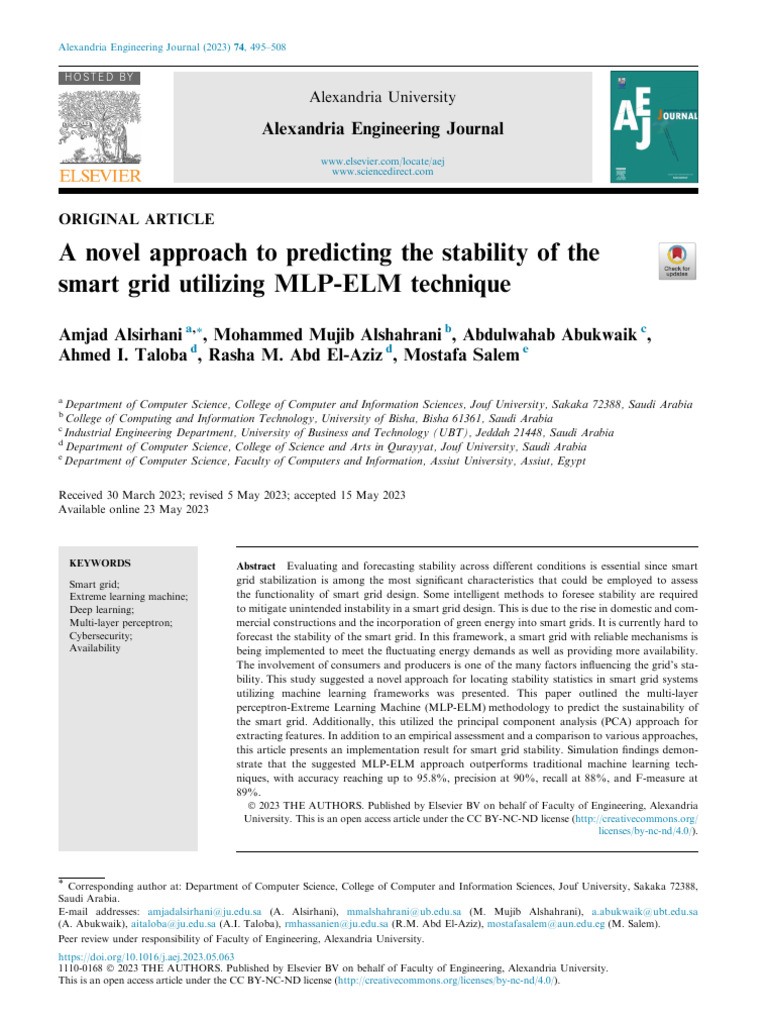 A Novel Approach To Predicting The Stability of The | PDF